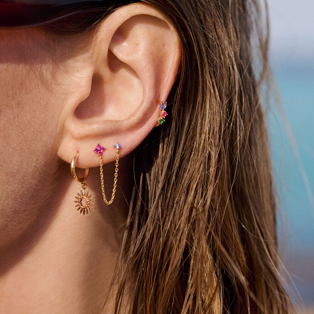 Piercing stud MIX MATCH Pink Gold